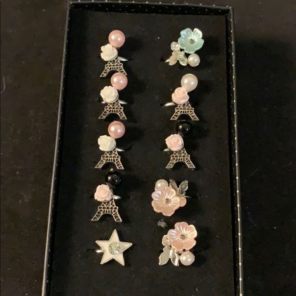 Accessories | Eiffeltower Flower Adjustable Kid Rings | Poshmark
